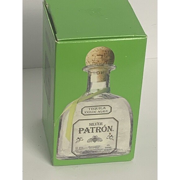 Patron | Dining | Empty Patron Silver Tequila Bottle With Cork And ...